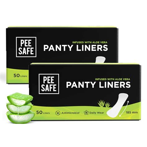 Buy Pee Safe Panty Liners For Women Daily Use With Aloe Vera 100