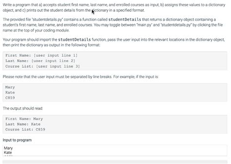Solved Write A Program That A Accepts Student First Name