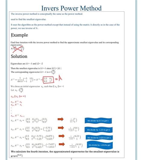 solved invers power method the inverse power method is