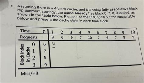 Solved Assuming There Is A Block Cache And It Is Using Chegg