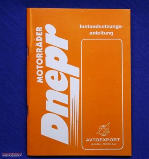 Reparaturanleitung Dnepr Mt 11 Und 16 Ural Zentrale
