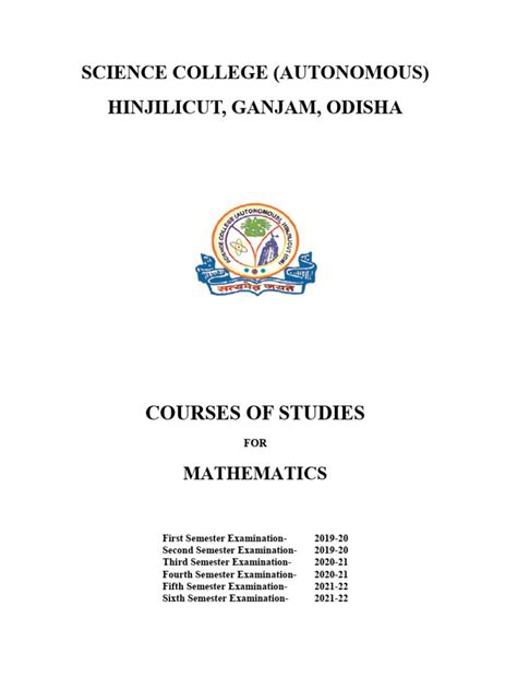 Bsc Mathematics2019 22 Pdf Group Mathematics Limit Mathematics