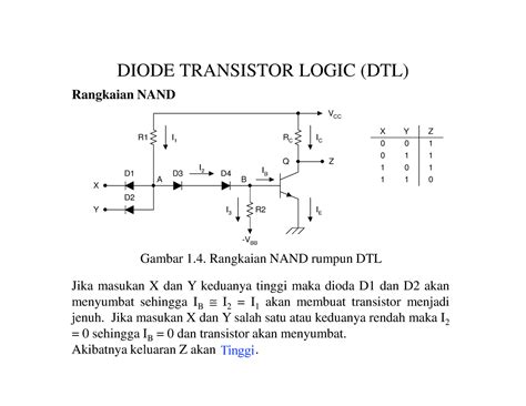 Tke Slide Diode Transistor Logic Atau Dtl 1 9 DIODE TRANSISTOR LOGIC DTL Rangkaian NAND