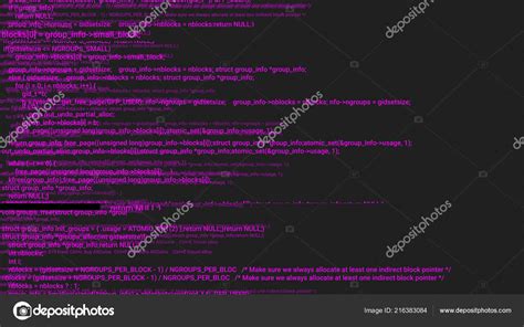 pink screen coding hacker concept animation glitch programming code