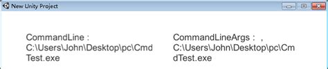 unity3d 获取命令行启动参数 u3d获得启动参数 csdn博客