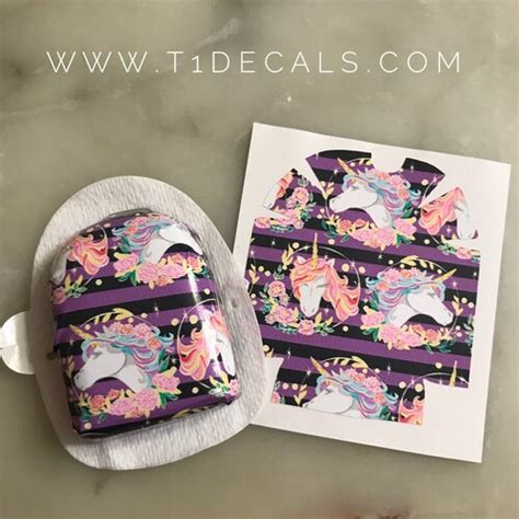 Aqua Shimmer Omnipod Decal Etsy