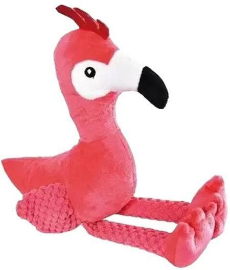 Homepet Игрушка Фламинго с пищалкой и шуршащим эффектом для собак, плюш ...