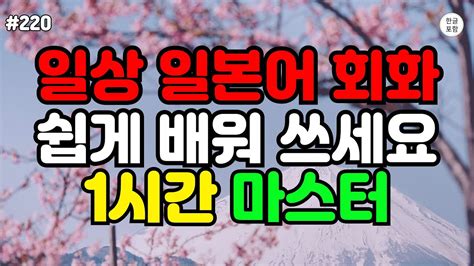 일본어스타터 어렵게 외우지 마세요 일본인과 대화가 되는 기적의 일본어 회화 ㅣ듣기만하면 저절로 외워지는 대화형 일본어 회화 220 Youtube