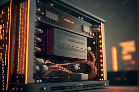 Data Center Cloud Connection Network Router And Switch Realistic