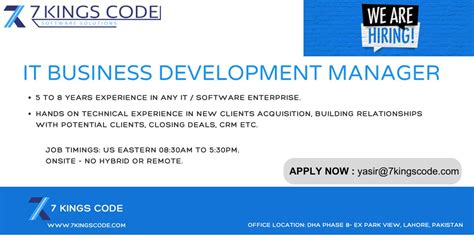 yasir naeem on linkedin 7 kings code is hiring it bdm
