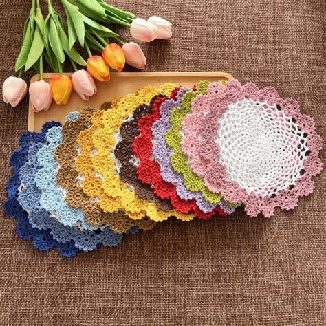 Handmade Crochet Placemats Lace Table Mats For Wholesale