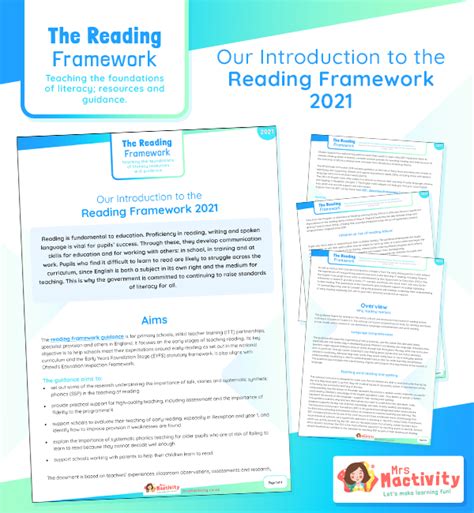 Introduction To The 2021 Reading Framework Dfe Reading Framework