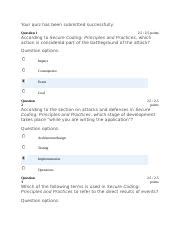 CYB Reading Quiz Docx Your Quiz Has Been Submitted Successfully Question