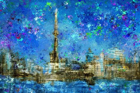 Painted City Texture Art Mixed Media By Nicky Jameson