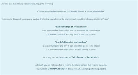 solved assume that n and m are both integers prove the