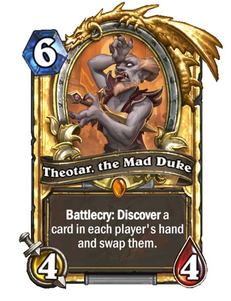 Theotar The Mad Duke New Hearthstone Wiki
