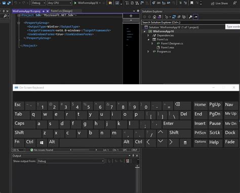 Failed To Run Winformswpf Net 60 App In Visual Studio By Pressing F5