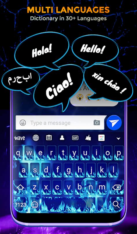 Neon Flames Animated Keyboard Live Wallpaper Apk For Android Download