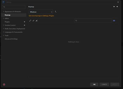 Nothing To Show In Keymap Settings Please Help R Intellijidea