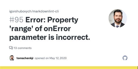 Error Property Range Of Onerror Parameter Is Incorrect · Issue 95