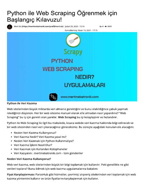 Python Ile Web Scraping Pdf