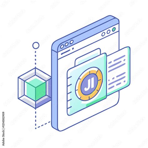 Json Web Token Jwt Icon Json Web Token Jwt Vector Illustration Simple