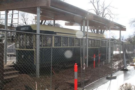 Body Of Bendigo Tram 3 Being Turned Into A Visitors Centre Outside The Bendigo Tramways Depot