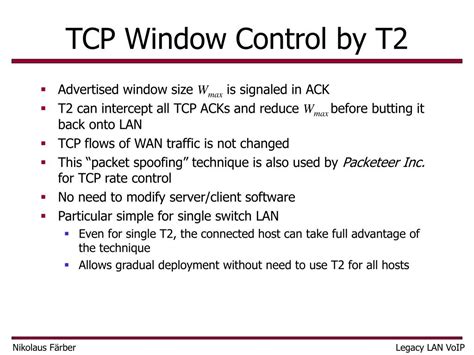 PPT Reduced TCP Window Size For VoIP In Legacy LAN Environments PowerPoint Presentation ID