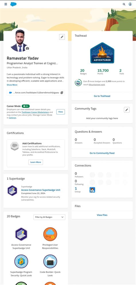 Ramavatar Yadav On Linkedin Salesforce Trailhead Learningjourney Salesforcedeveloper…