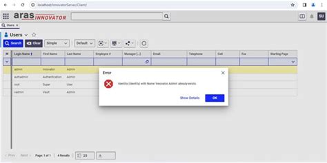 Unable To Do A Saveas For An Existing User Community Aras Community