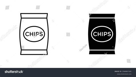 Chips Icons Pack Apps Web Ui Stock Vector Royalty Free 2566807181 Shutterstock