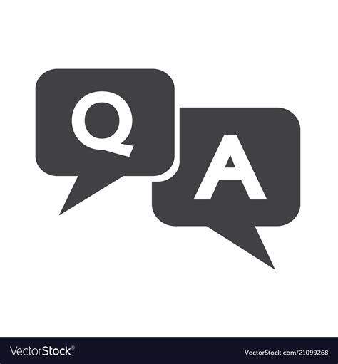 Question Answer Icon Royalty Free Vector Image