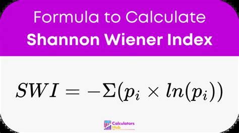 Shannon Wiener Index Calculator Online