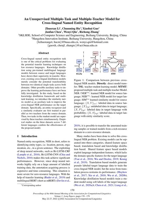 pdf an unsupervised multiple task and multiple teacher model for