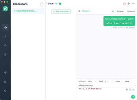 使用 Javascript 连接到部署 Emqx Cloud 文档