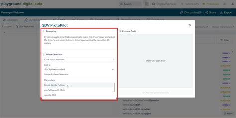 Use Genai On Playground Digitalauto Playground Documentation