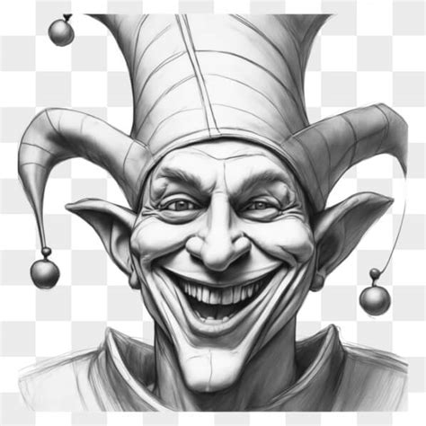 Download Stylized Jester Illustration Sketches Online Creative Fabrica