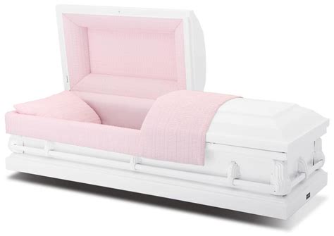 Batesville Apollo White Half Couch Steel Casket Solace Caskets