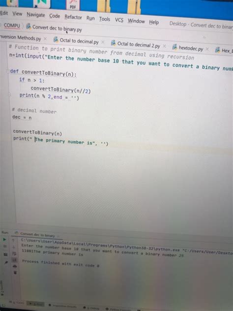 binary to hexadecimal in c using recursion