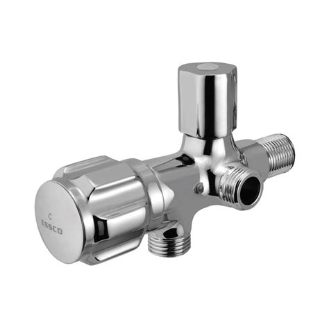 Essco Basin Area 2 Way Angular Stop Cock Delux Dlx Chr 526akn Chrome