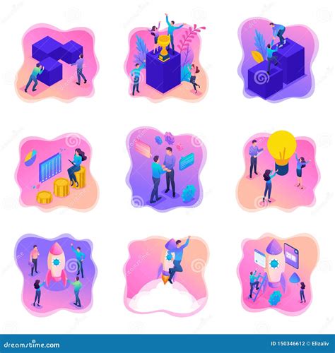 Isometric Bright Concept Of A Modern Program For Creating 3d