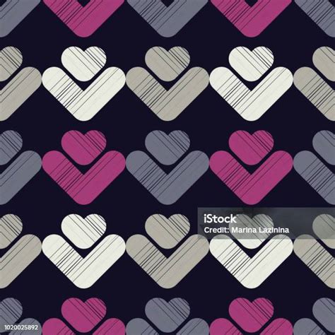 원활한 추상 기하학적 패턴입니다 모자이크 텍스처입니다 마음입니다 Brushwork입니다 화를 손으로 텍스처를 낙서 섬유 교감입니다 개념에 대한 스톡 벡터 아트 및 기타