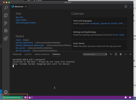 Vscode Remote On Mac Not Connecting To Remote Windows Host Issue Microsoft Vscode
