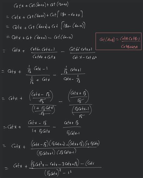 Multiple And Sub Multiple Angle Formulae 36 If Cosαcosβ0sinαsinβ Th