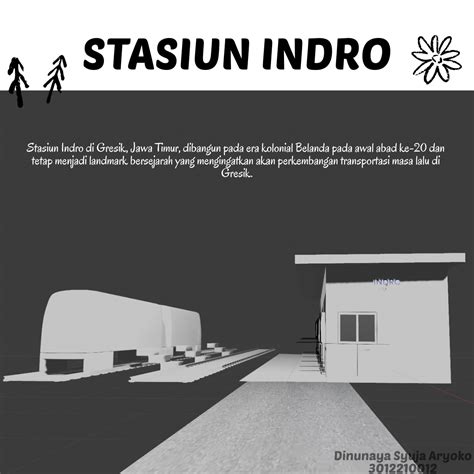 3d Model Stasiun Indro Galeri Mahakarya Civitas Akademika Uisi