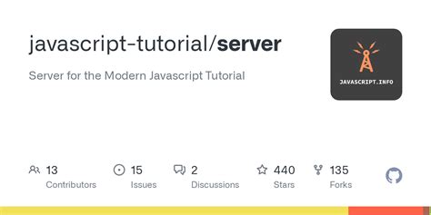 GitHub Javascript Tutorial Server Server For The Modern Javascript Tutorial