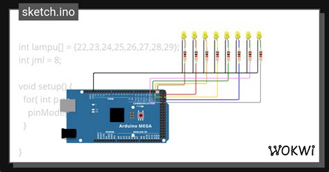LED Array Wokwi ESP STM Arduino Simulator