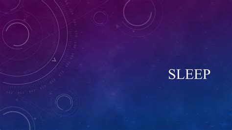 Sleep Presentation Ppt