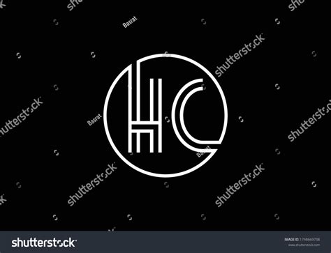 Initial Monogram Letter H C Logo Stock Vector Royalty Free Shutterstock