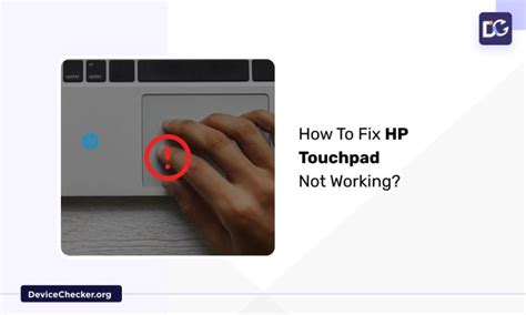 HP Touchpad Not Working Windows